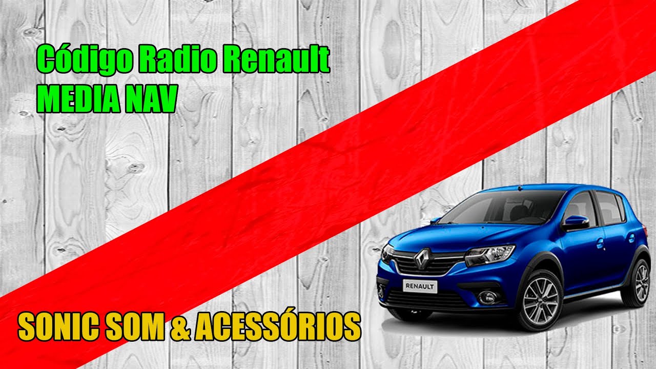 Código Radio Media Nav Renault SANDERO/ LOGAN/ DUSTER - YouTube