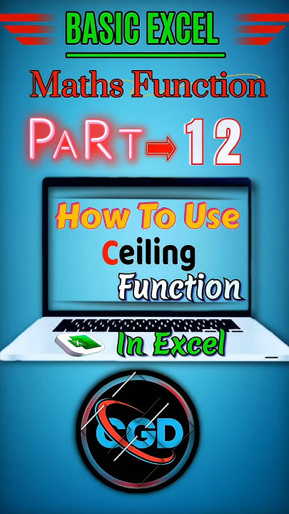 How To Use Ceiling Function In Excel Tips And Tricks 💯💫 Part 12 Exceltips Tutorial Shortvideo