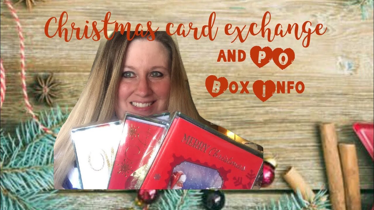 Christmas Card Exchange and P.O. Box info🎅🏼🌲 - YouTube