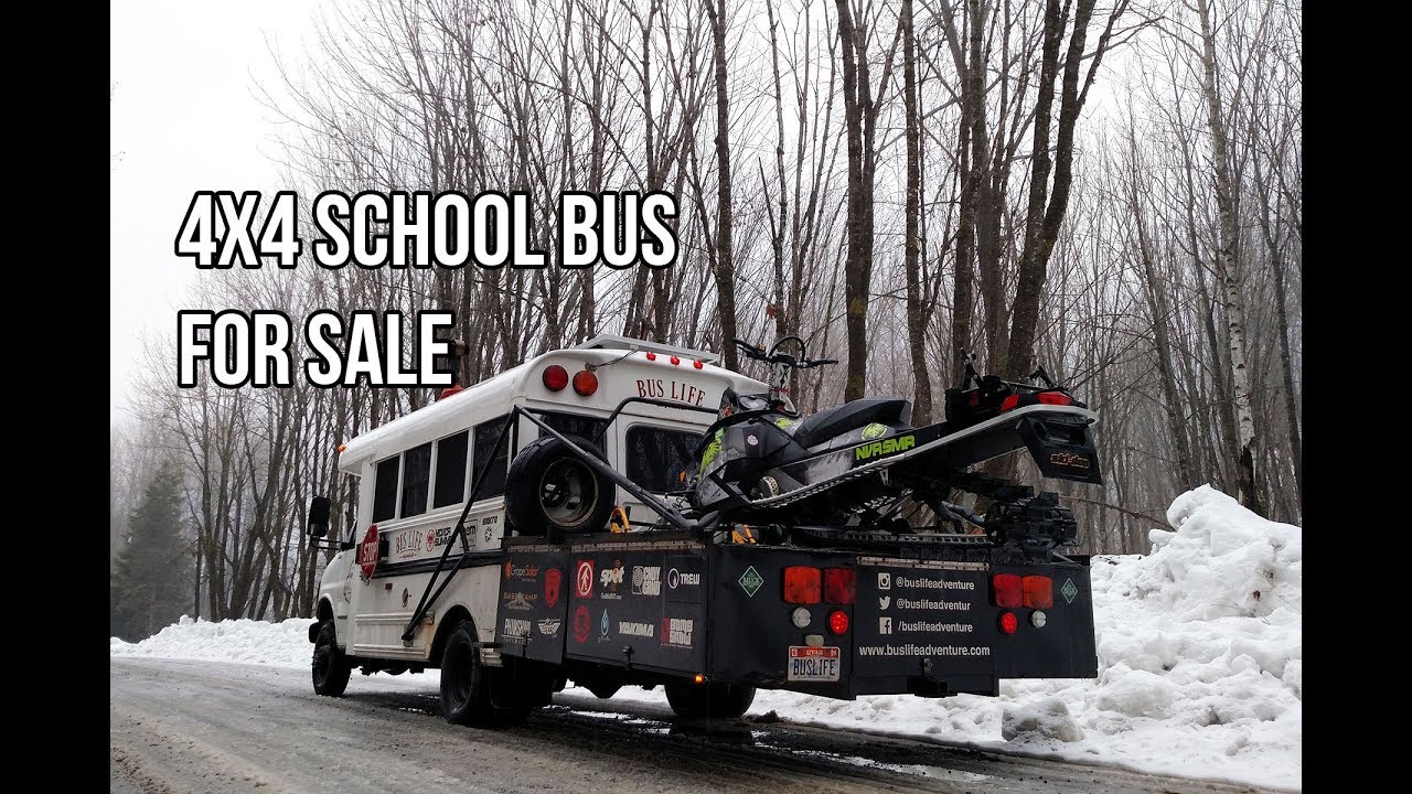 4x4 Short School Bus Conversion For Sale - YouTube