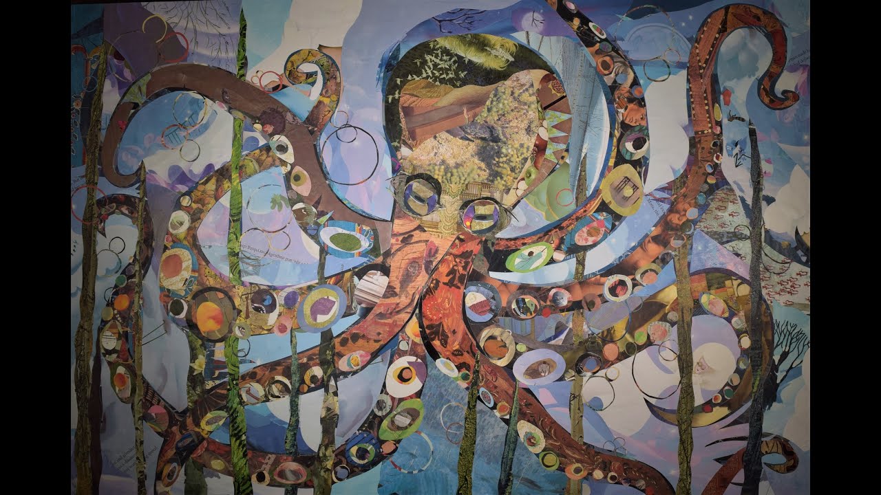 Octopus Art Collage by C.E. White - YouTube