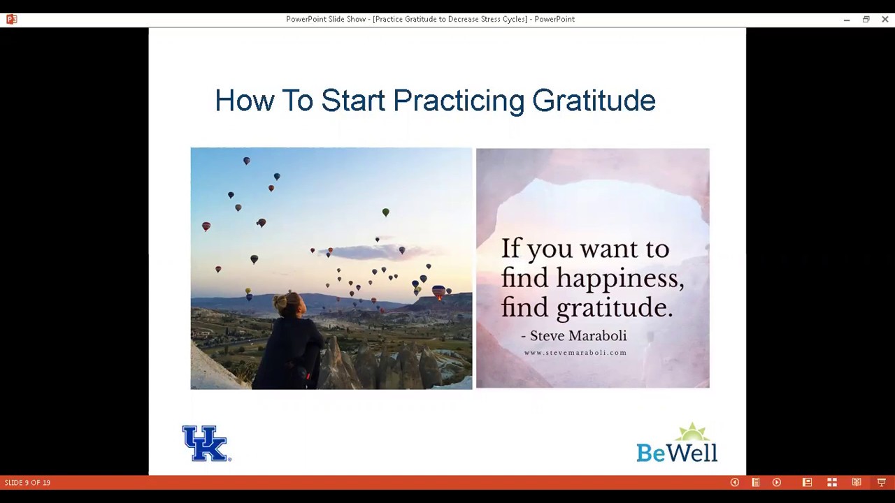 Practice Gratitude To Decrease Stress Cycles - YouTube