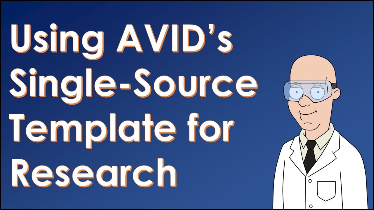 Using AVID's Single-Source Template for Research - YouTube
