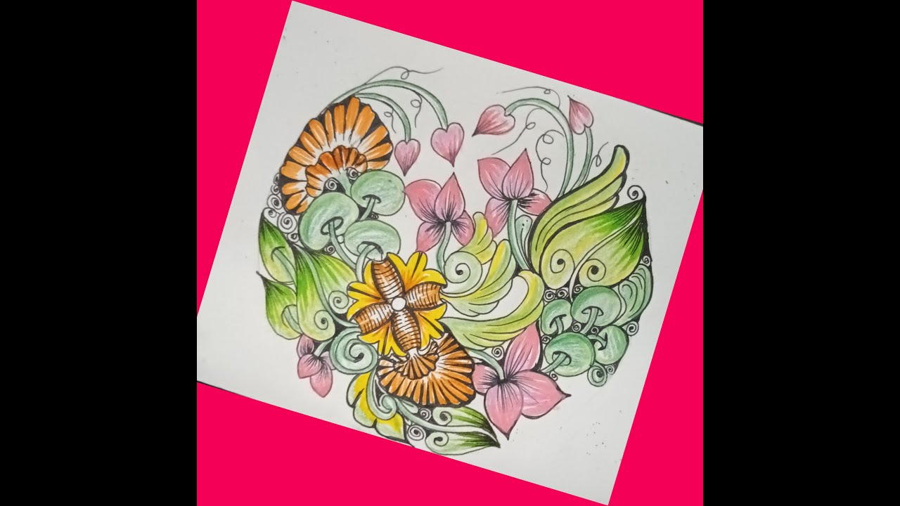 Circular Tangle // Easy pattern// Zentangle Art/@relaxingzenmethods1270 ...