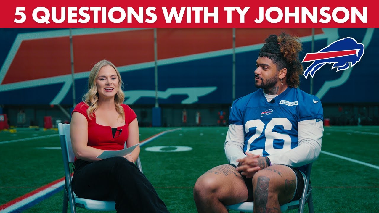 Ty Johnson Talks the Upcoming Season, His Dogs, and More On 5 Questions!| Buffalo Bills - YouTube