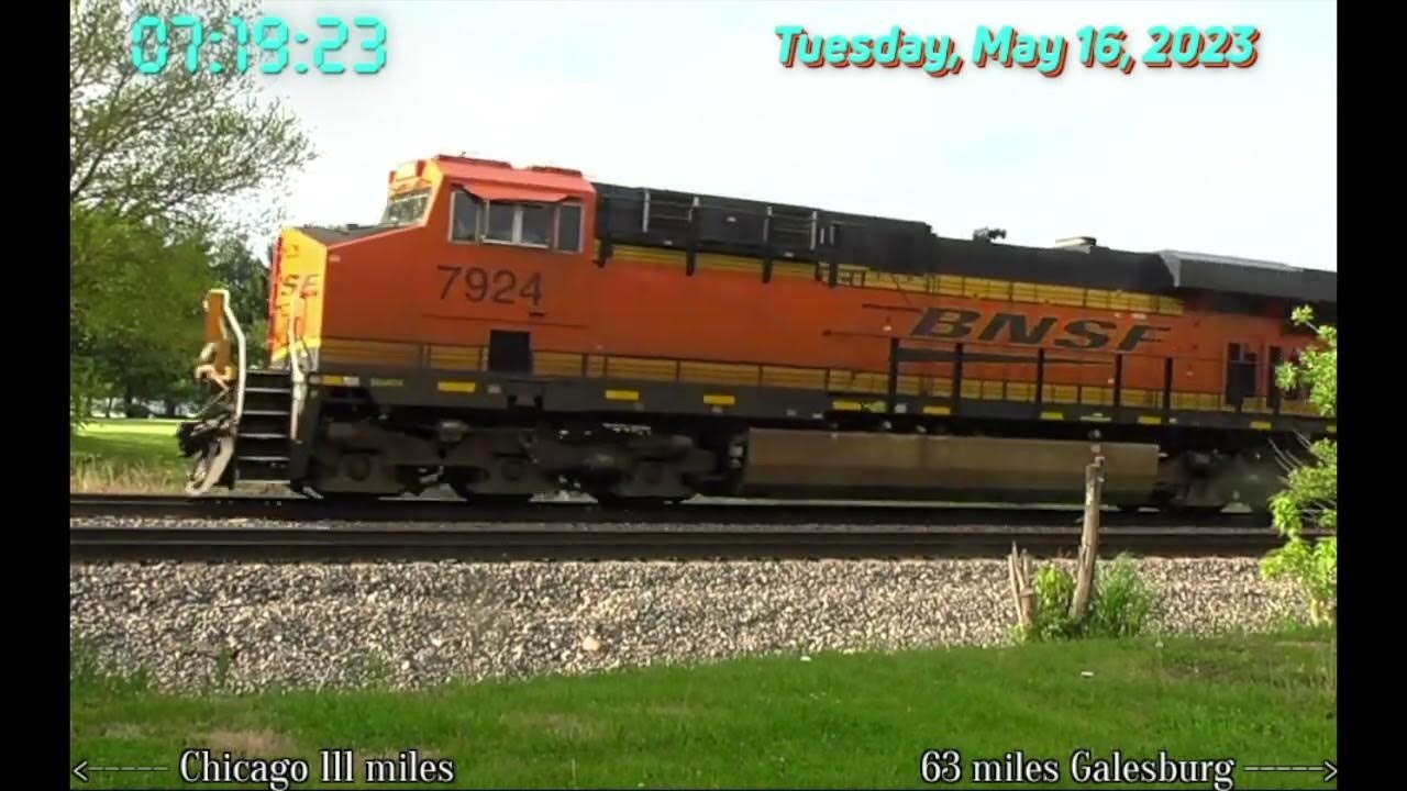 5/16/23 BNSF Mendota Sub Trains w/ BN Scale Cars, H2/H3 Mix, Nice K5HL on AC44 - YouTube