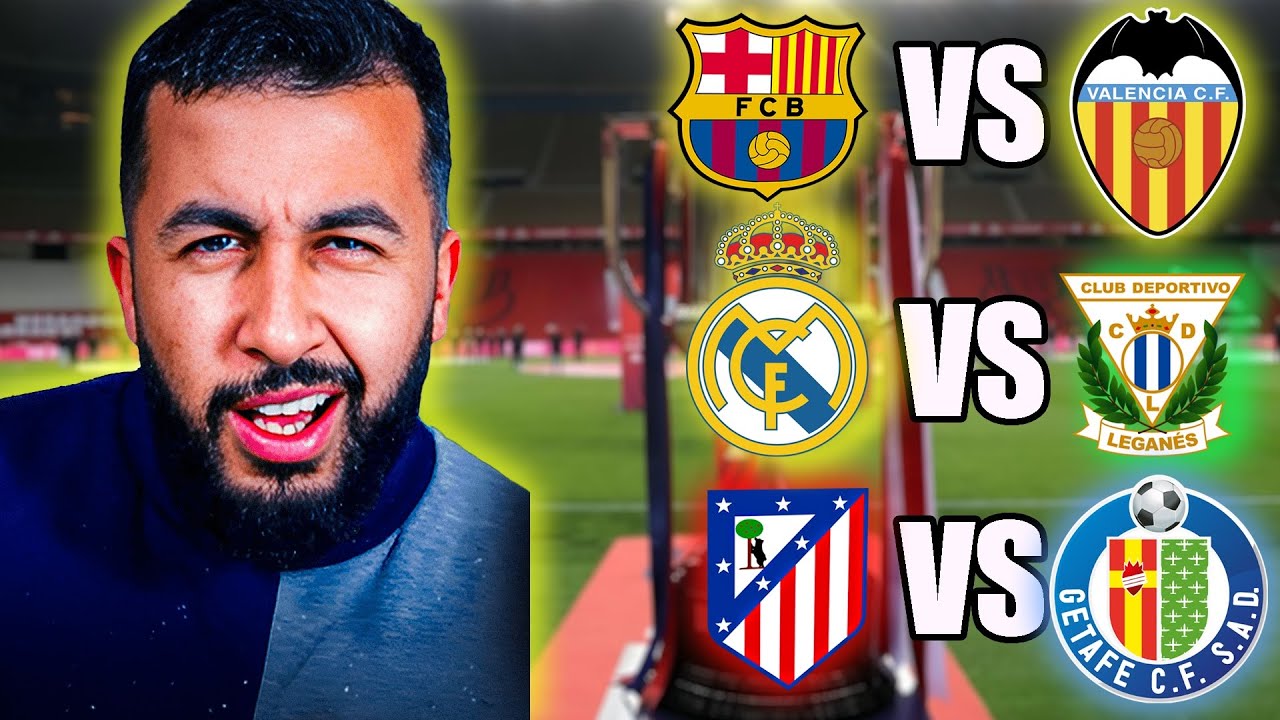 Copa Del Rey Quarter Finals Draw Reaction.. - YouTube
