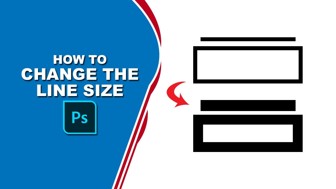 How to change the line size in Photoshop - YouTube