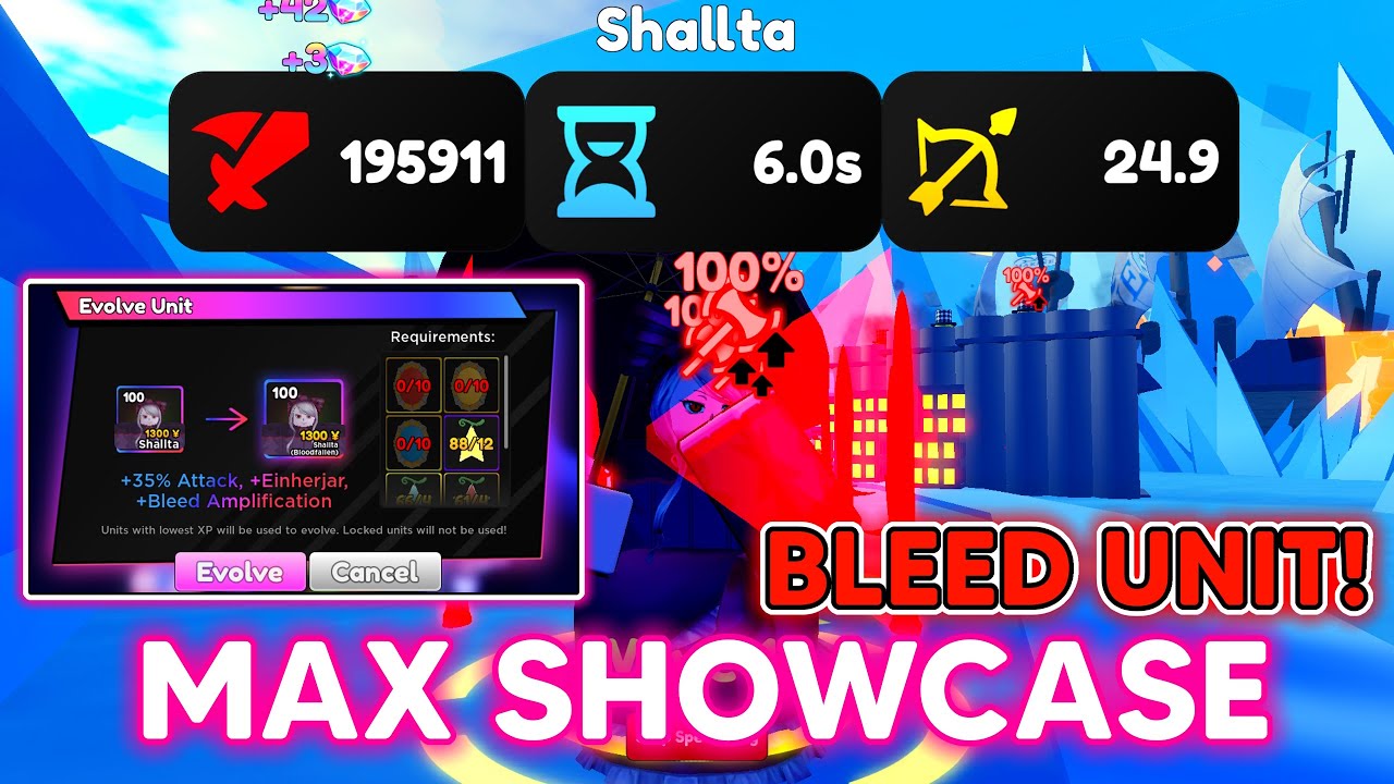 New Bleed Unit! Shallta Max Showcase Anime Adventures Update! - YouTube