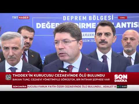 Adalet Bakanımız Sayın Yılmaz Tunç, TRT Haber'de gündemi değerlendiriyor. | Kahramanmaraş
