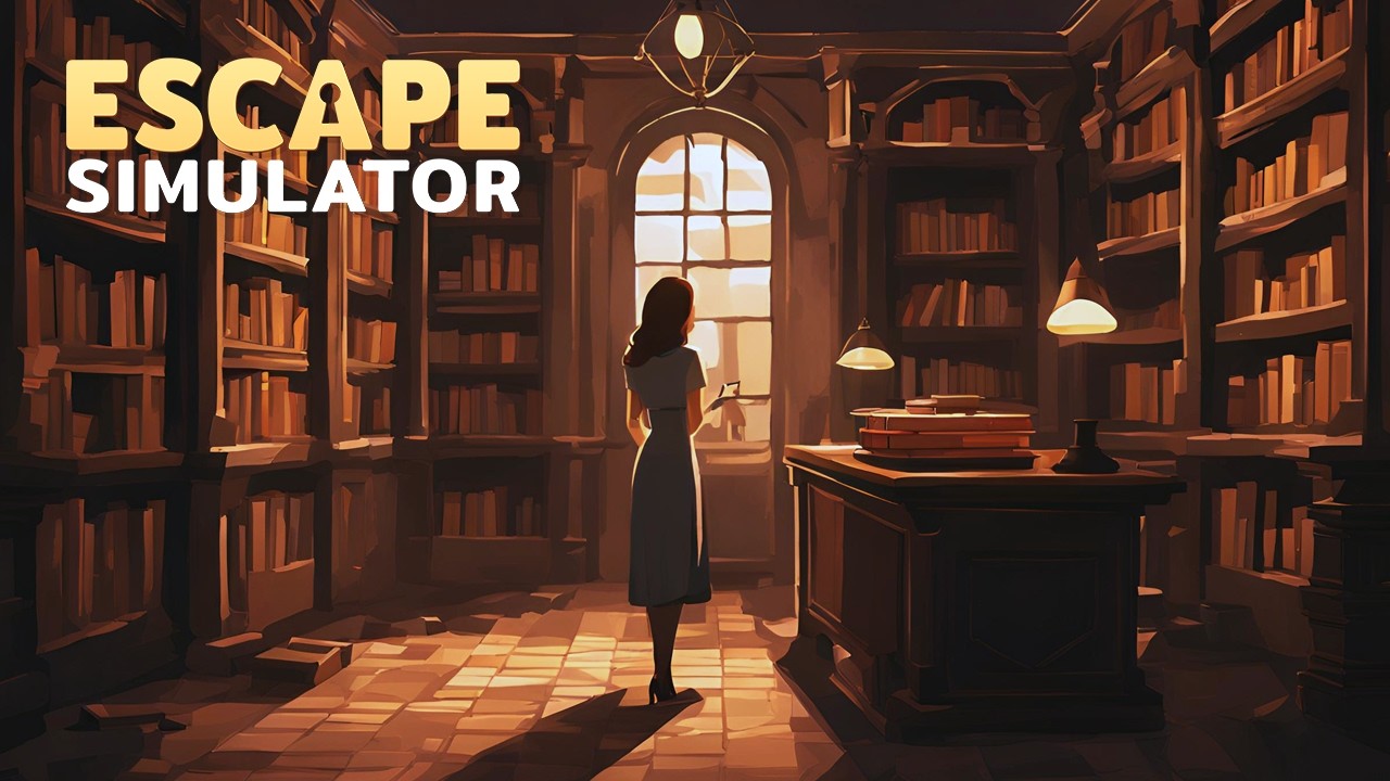 Escaping The Mansion Library 🕵🏼‍♀️ 📚 | Escape Simulator | First Look ...