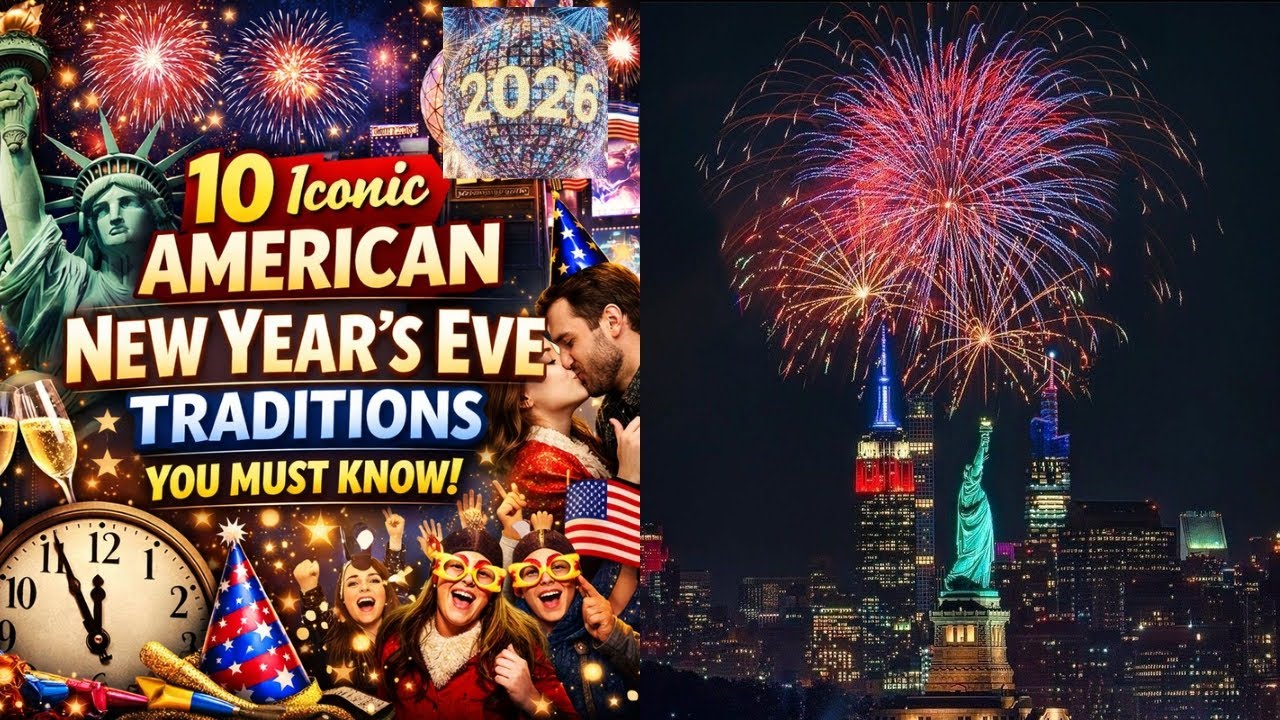 10 Iconic American New Year's Eve Traditions You Must Know! 🗽🎆 - YouTube
