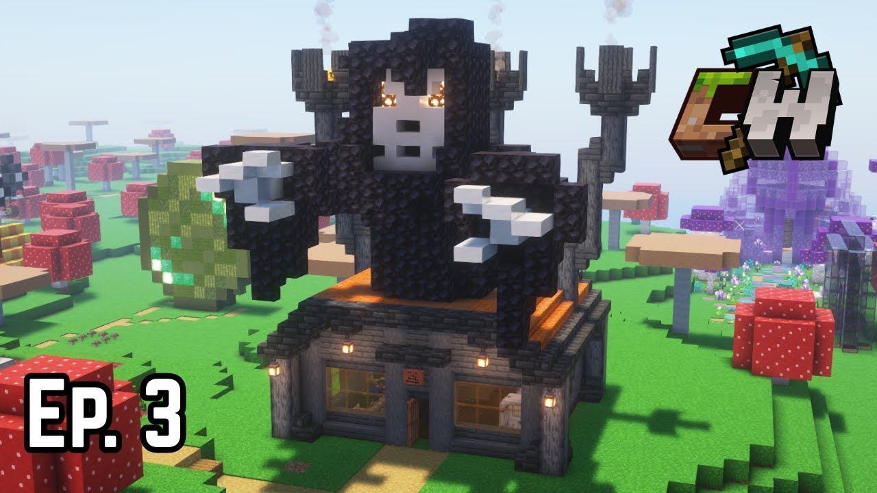 I Built Spirit Halloween On The Minecraft Server! | CraftWorks SMP: S3 ...