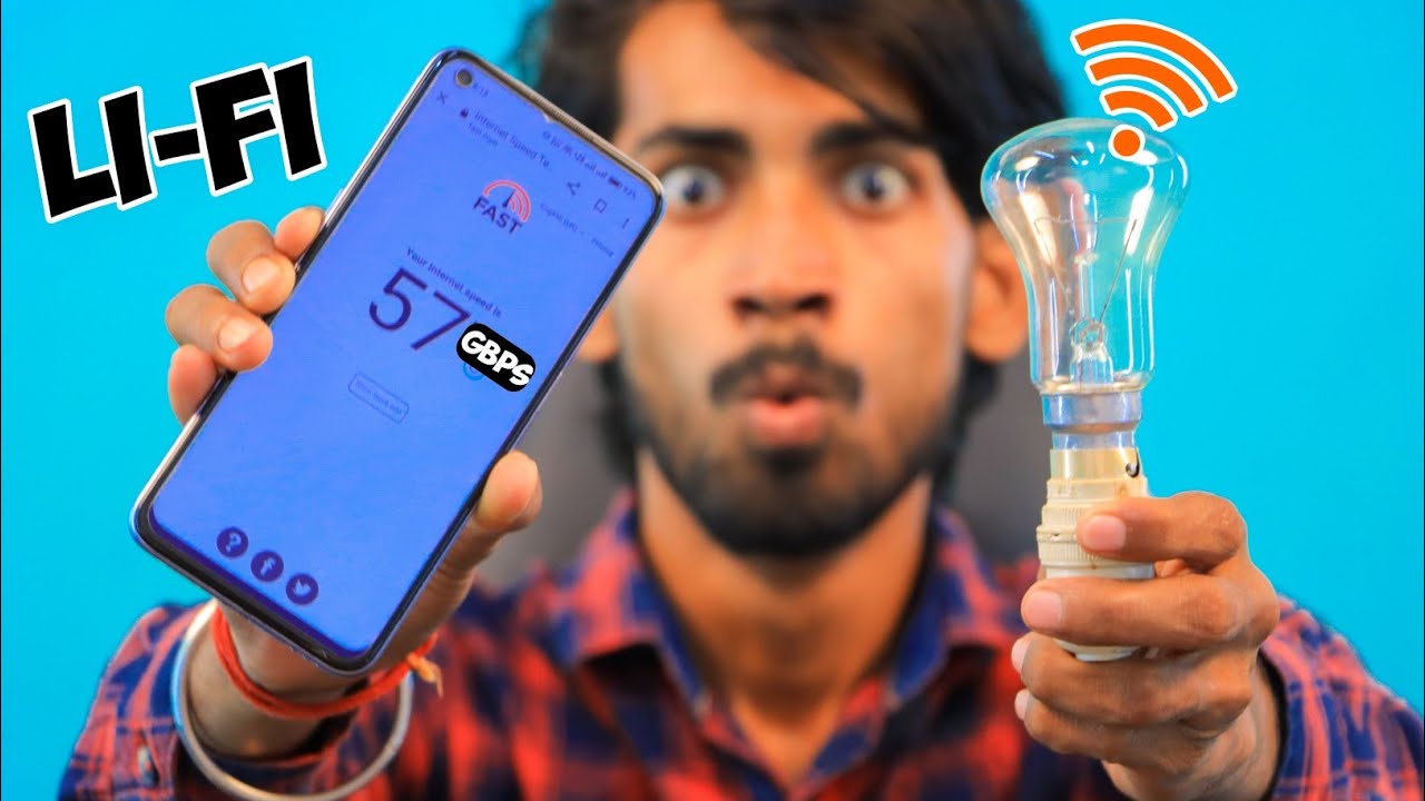 Li-Fi | Data Transfer Through Light Bulb | Experimneter Aryan | - YouTube
