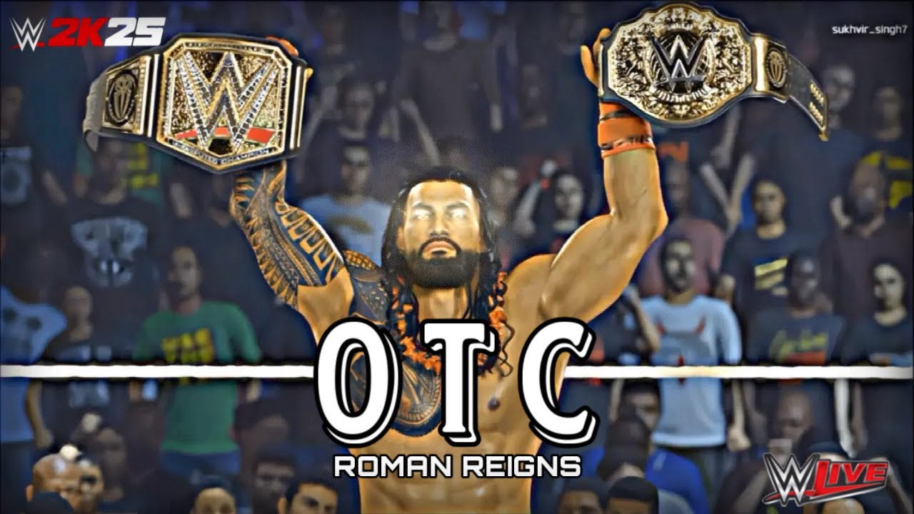 ROMAN REIGNS~ DOUBLE CHAMPION ENTRANCE WWE2K25💀 #shorts #viral # ...