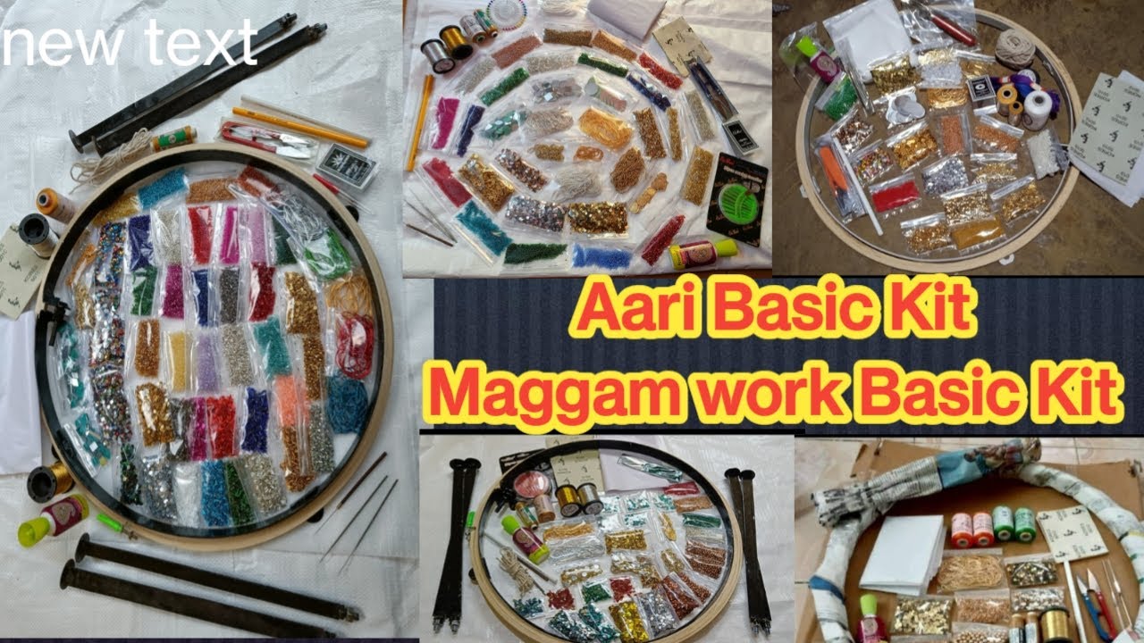 Basic and Advance Aari material for beginners || MaggamWork material ...