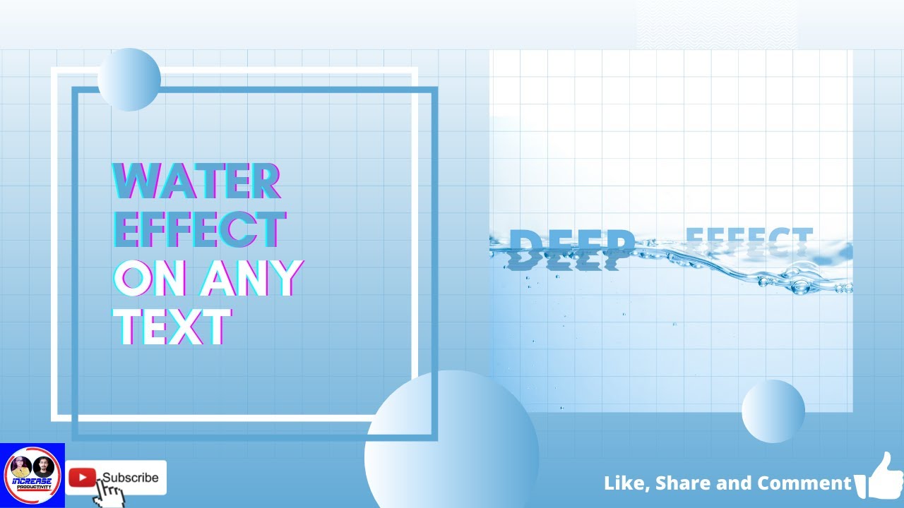 Water text effect in canva |👆Try it yourself👆| #canva - YouTube