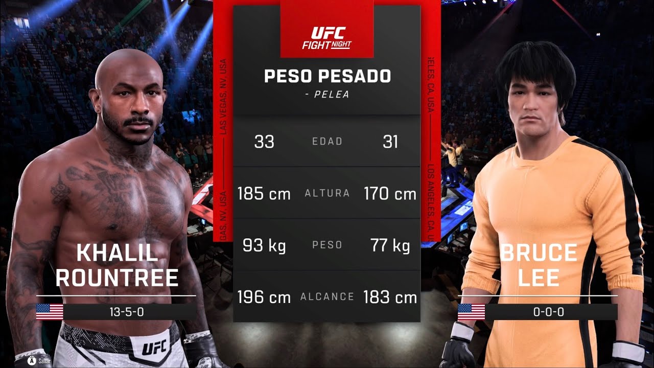 Bruce Lee vs. Khalil Rountree - EA Sports UFC 5 - Epic Fight - YouTube
