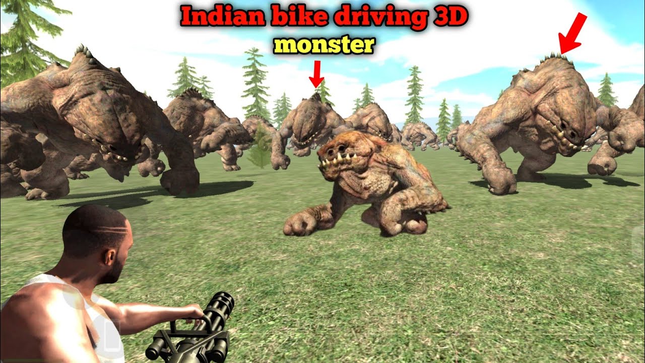 Indian bike driving 3D City Monster attack | 100 monster kill | Monster ...