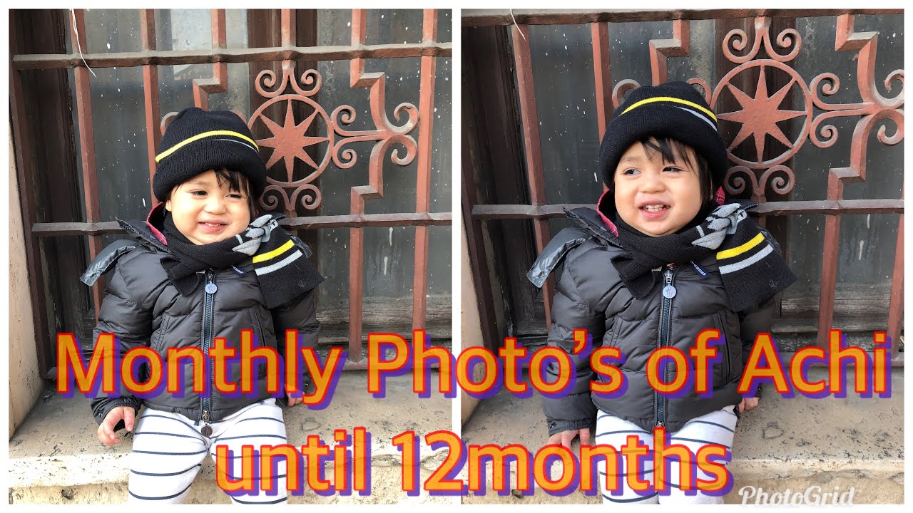 Growing up Photo’s (monthly 0-12mos) - YouTube