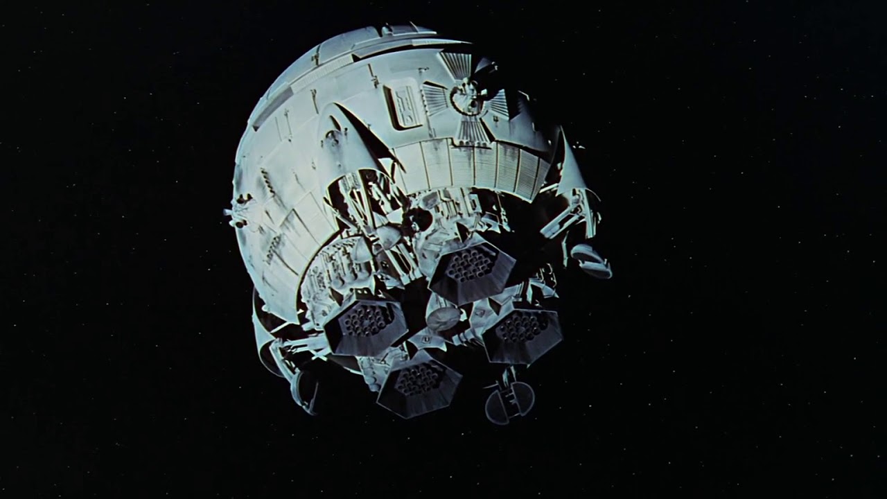 2001: A Space Odyssey (1968). Blue Danube sequence 08: Beautiful moon ...