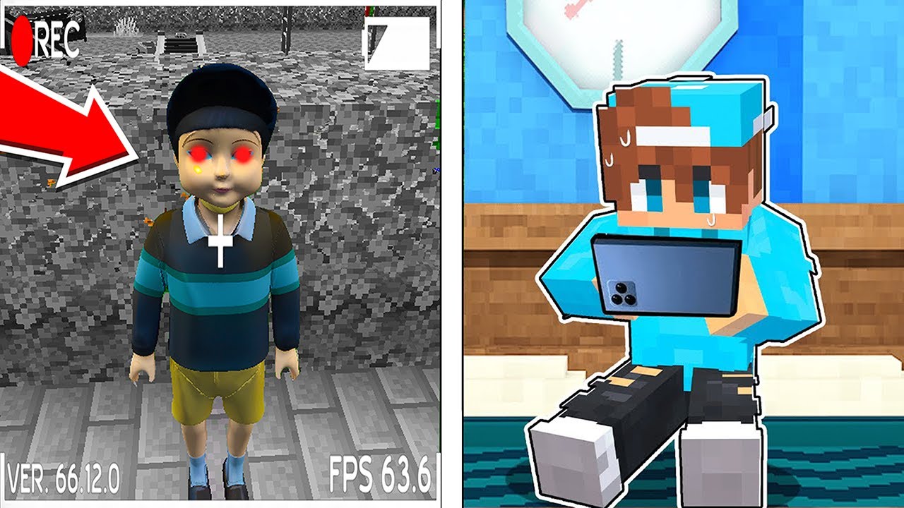 ICH ERWISCHTE die NEUE SQUID GAME PUPPE auf meiner KAMERA in Minecraft ...