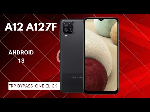 A12 A127f ANDROID 13 frp bypass one click - YouTube