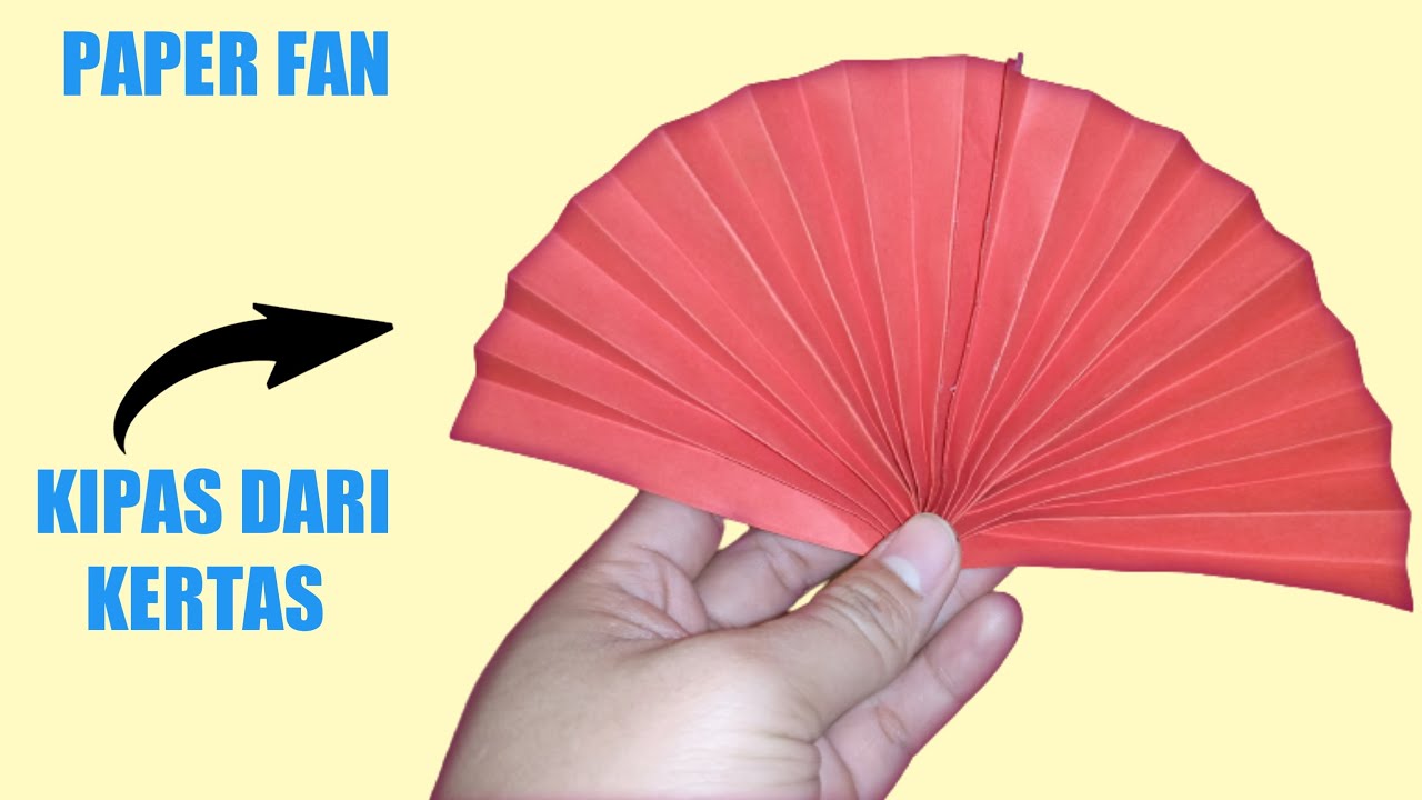 Origami kipas - Cara membuat kipas sederhana - YouTube