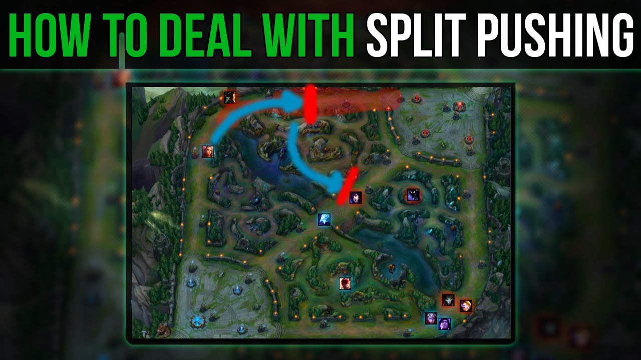 How To Deal With Split Pushers! (All Tactics/Tips/Rotations) - YouTube