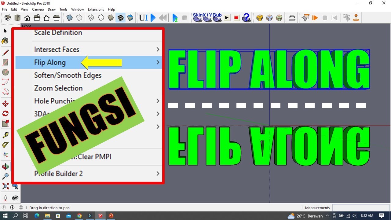 Pembahasan Fungsi Flip Along Di Sketchup YouTube pembahasan-fungsi-flip-along-di-sketchup-youtube