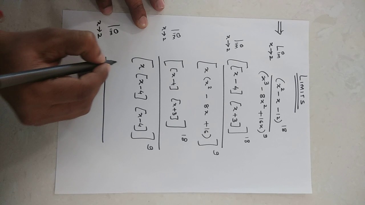 Limits (ENGINEERING MATHEMATICS) solved example-1 - YouTube