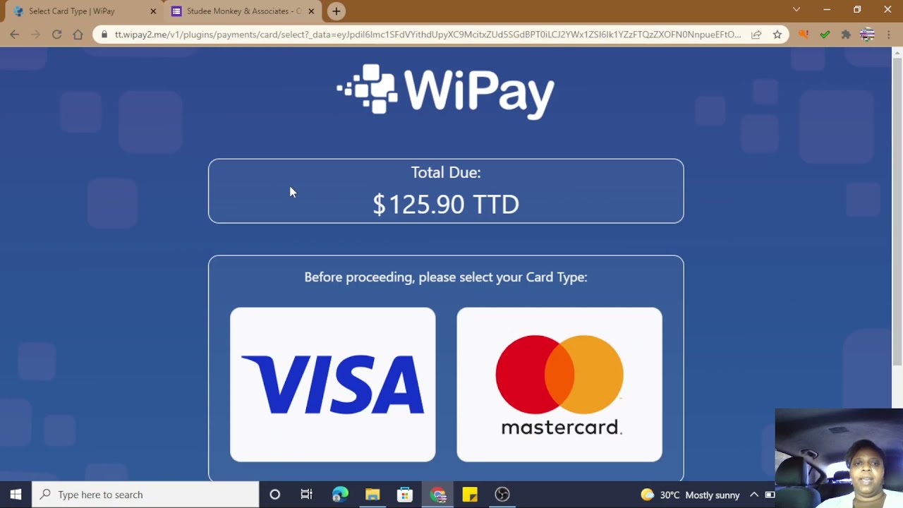 How to make payments with WiPay on Studee Monkey - YouTube