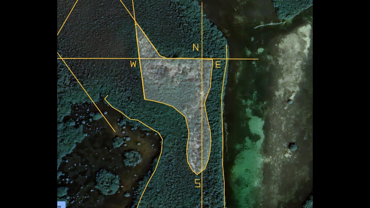 Bimini Island Florida mound acts as a compass and layout tool for the ...