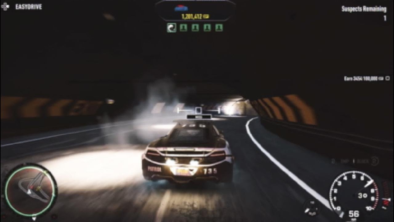 Need for speed rivals cop mode busted online racer player use the EMP ...