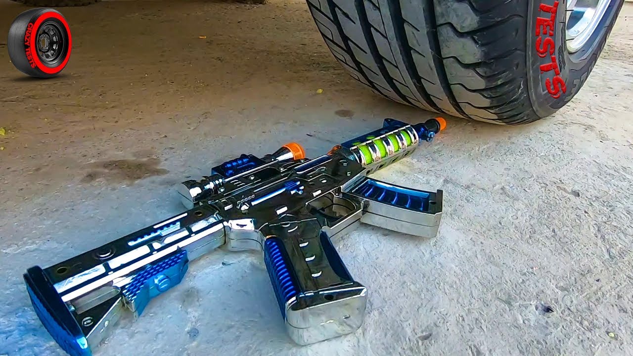 Experiment - Gun vs car | Crushing Crunchy & Soft Things by Car | Crazy ...