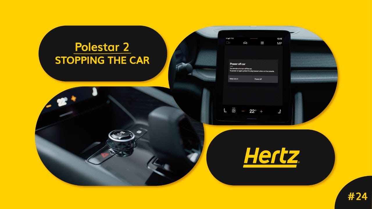 Stopping the car| Introducing the Polestar 2 | Hertz US - YouTube