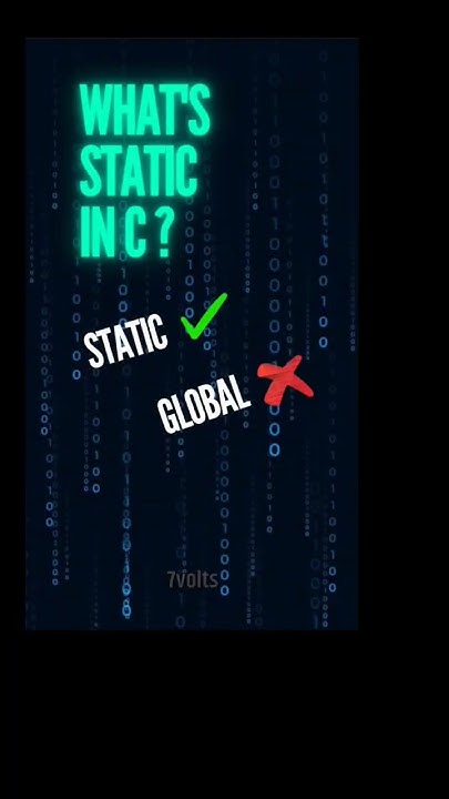 Static Explained C Programming Cprogramming Embeddedc Programming Static Youtube