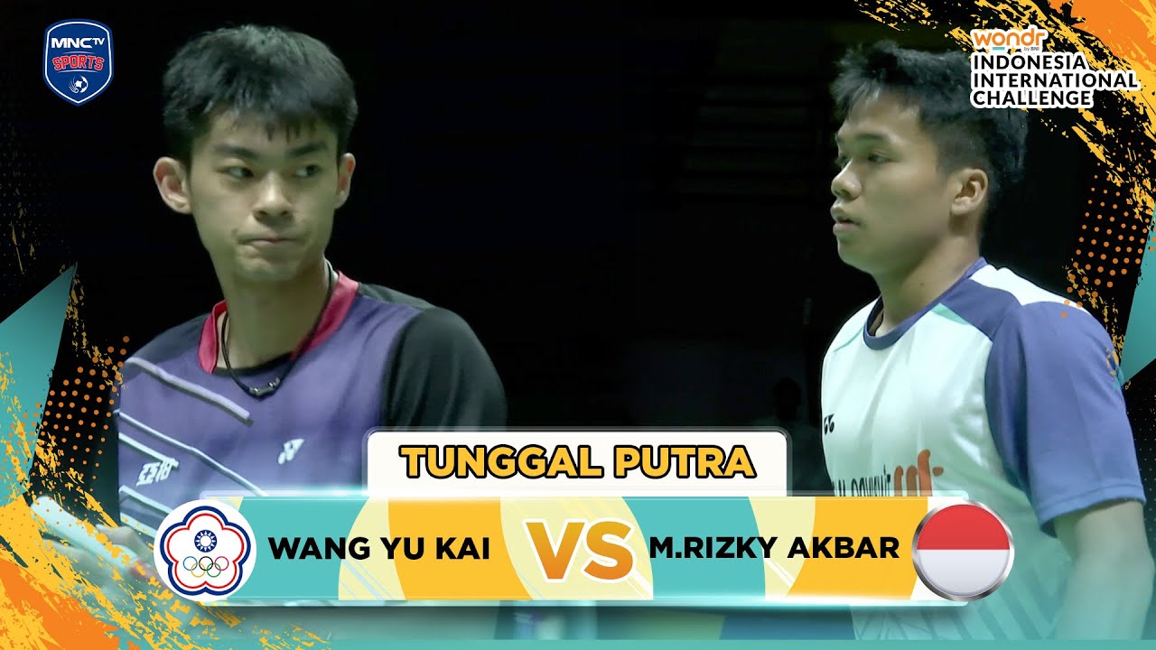 TPE (2) VS (1) INA : Tunggal Putra : Wang Yu Kai VS M. Rizky Akbar | WONDR INDONESIA ...