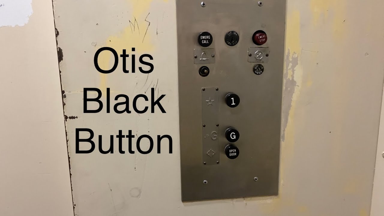 Vintage Otis Black Button Traction Service Elevator @ U of M Pierpont ...