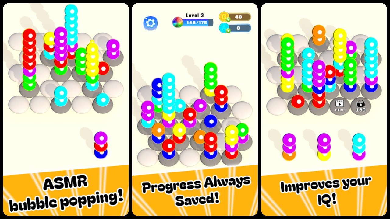 Bubble Sort 3D Gameplay Android - YouTube