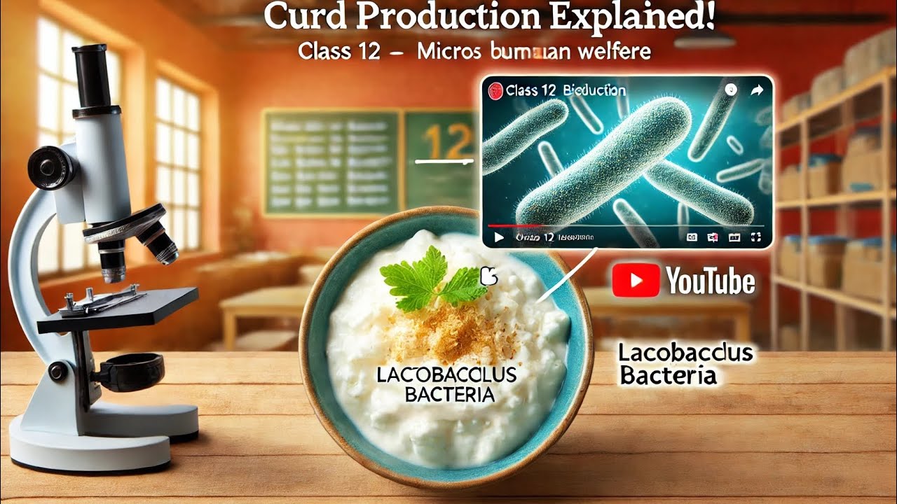 . Curd Production Explained! | Microbes in Human Welfare | Chapter -10 ...
