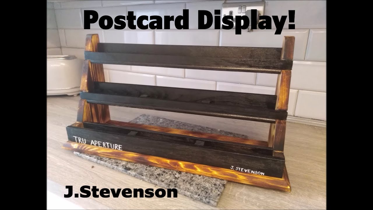 Making a Postcard Display Stand!! - YouTube