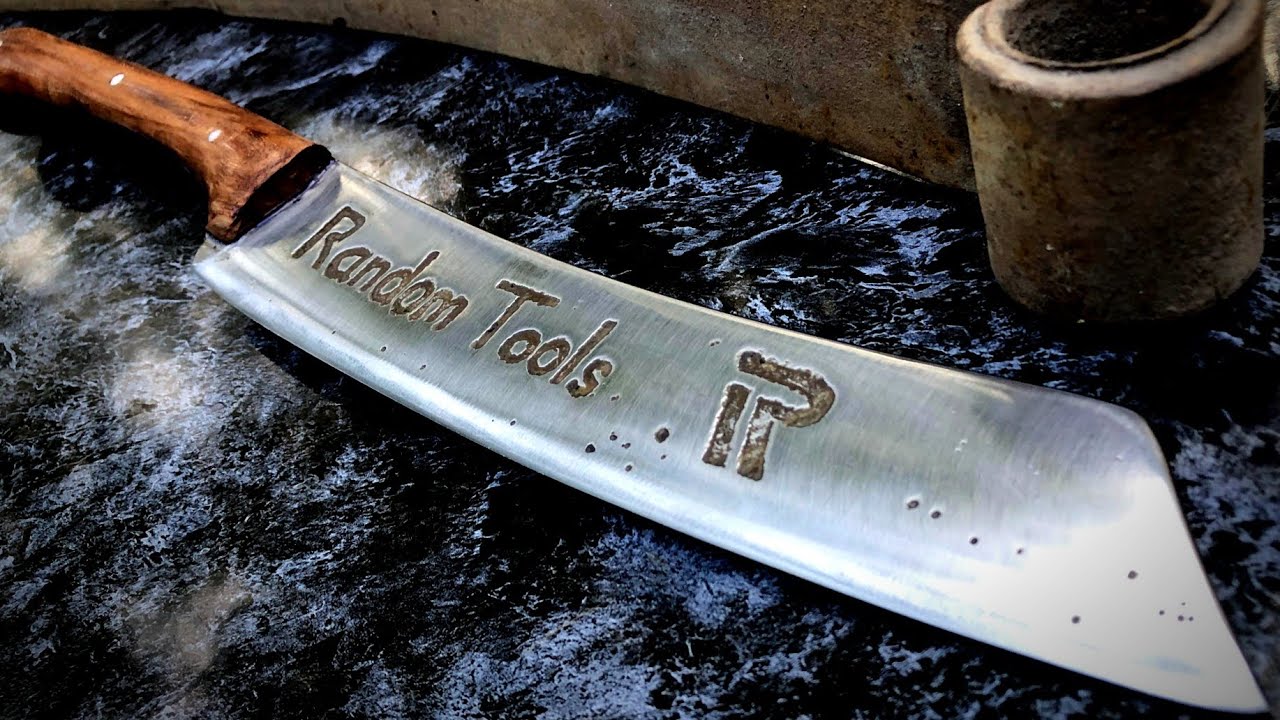 Knife Making from an leaf spring | Chopper | - YouTube