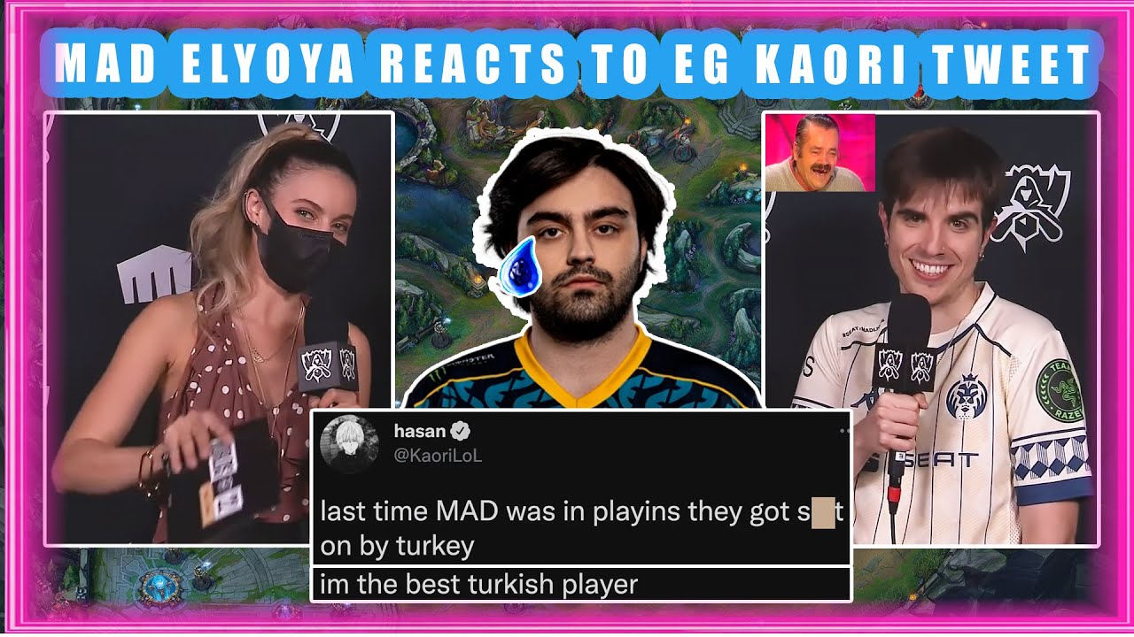 MAD Elyoya Reacts To EG Kaori Tweet - YouTube