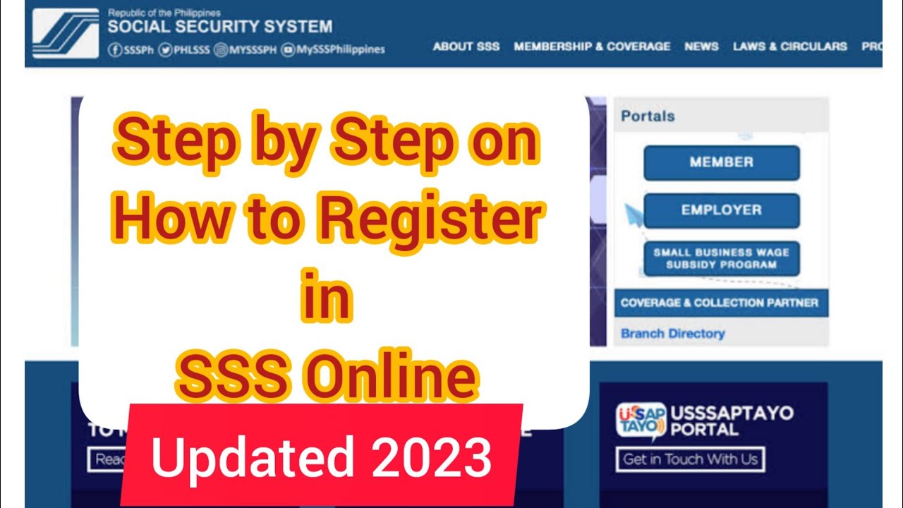 Step by step on How to Register In SSS ONLINE | UPDATED 2023 # ...