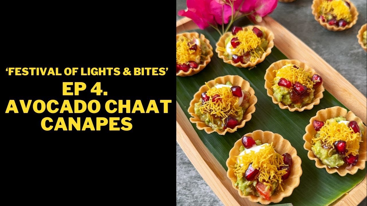 Diwali special- Avocado Chaat Canapes | Healthy & super tasty chaat ...