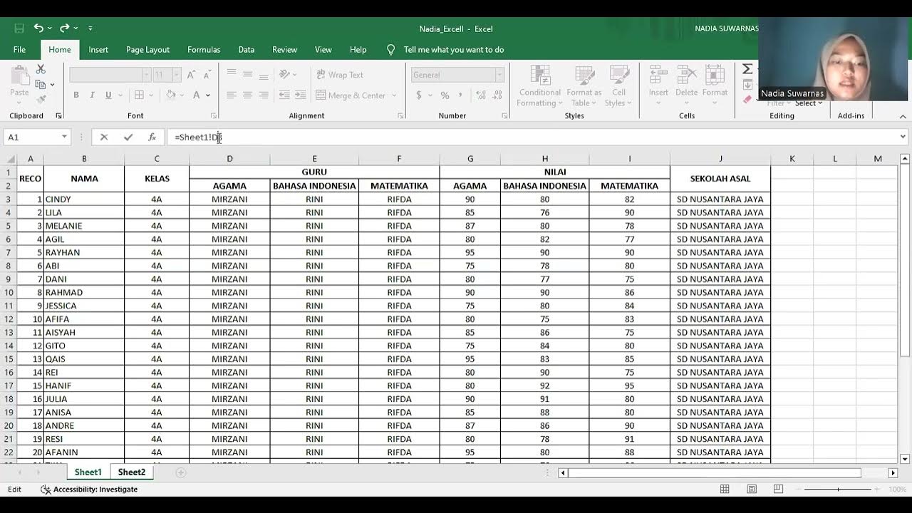 Tugas Pertemuan 6 ( Membuat Database di Microsoft Excel ) - YouTube