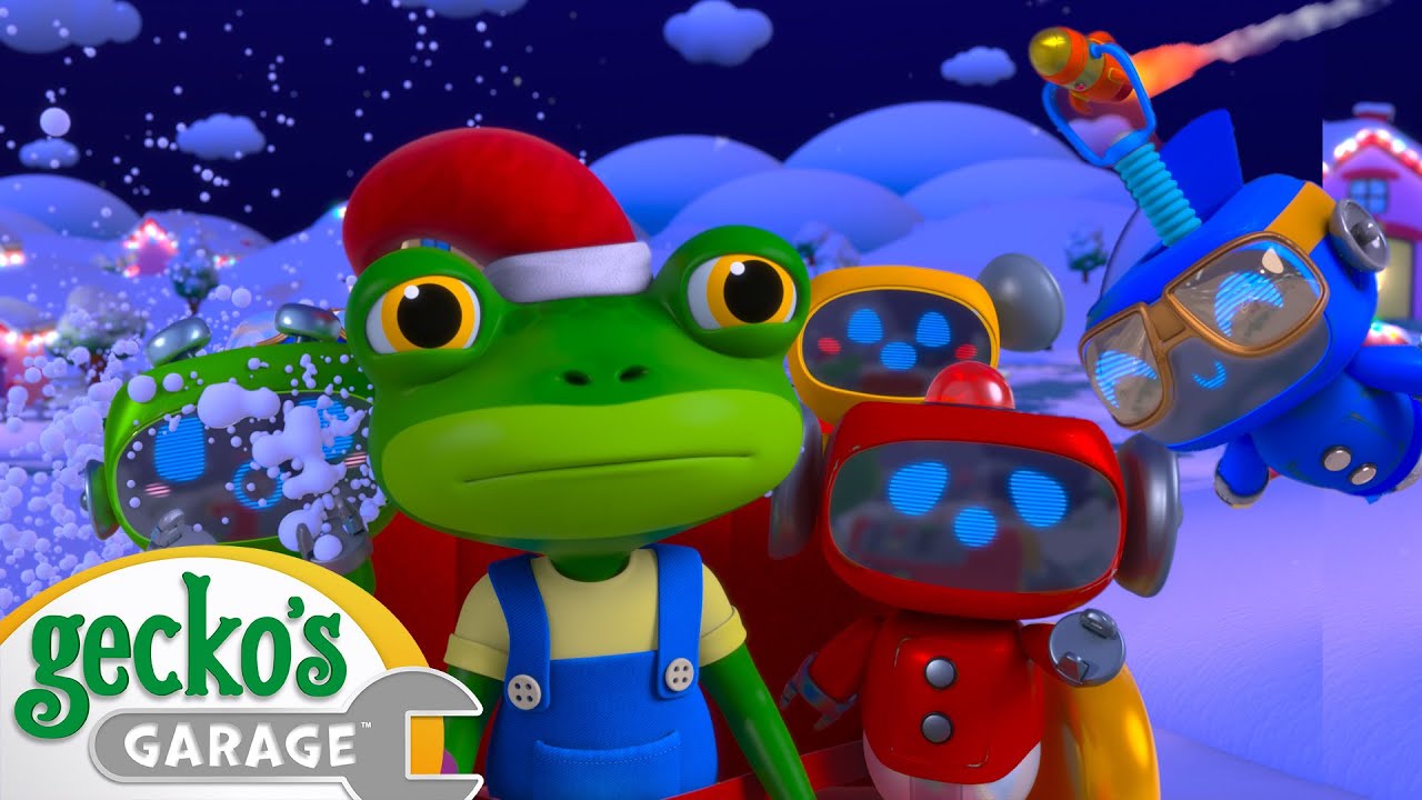 Santa Gecko | Gecko's Magical World | Animal & Vehicle Cartoons ...