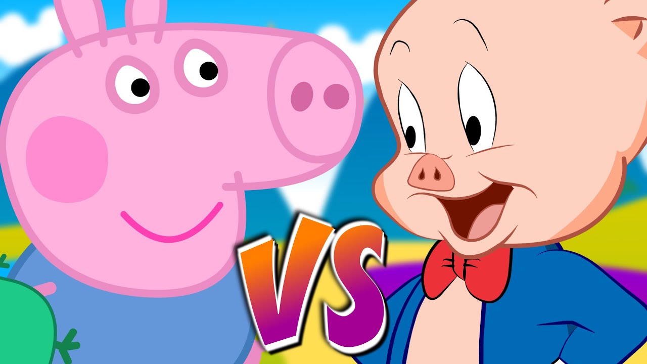 Bebe George vs Porky Pig - BATALLAS DE RAP ANIMADAS - YouTube