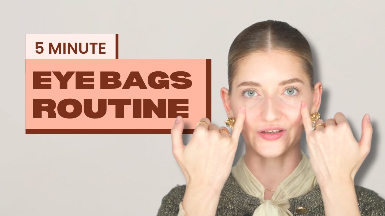 5-Min Eye Bags Routine - YouTube